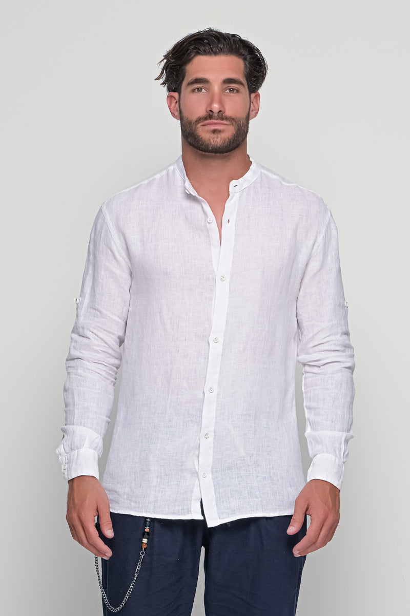 Linen Shirt In White – EL PATRON CLOTHING STORE