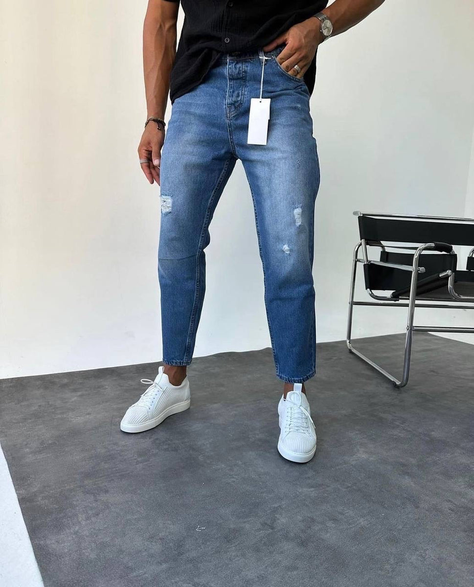 Boyfriend Jean - Blue – EL PATRON CLOTHING STORE